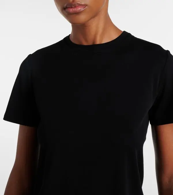 THE ROW Wesler Cotton Jersey T-shirt - Black
