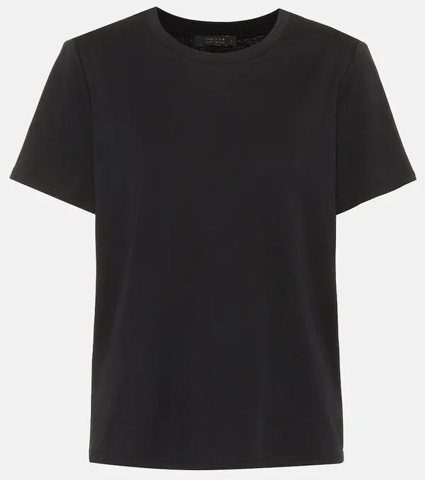 THE ROW Wesler Cotton Jersey T-shirt - Black