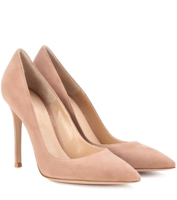 GIANVITO ROSSI 105 Suede Pumps