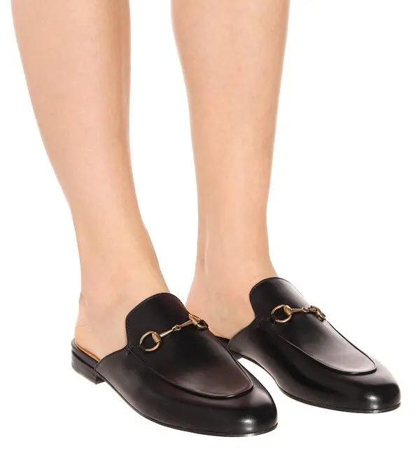 Gucci Princetown Leather Slippers