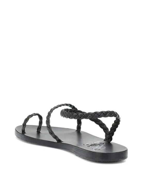 ANCIENT GREEK SANDALS Eleftheria Leather Sandals - Black