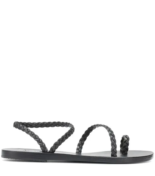 ANCIENT GREEK SANDALS Eleftheria Leather Sandals - Black