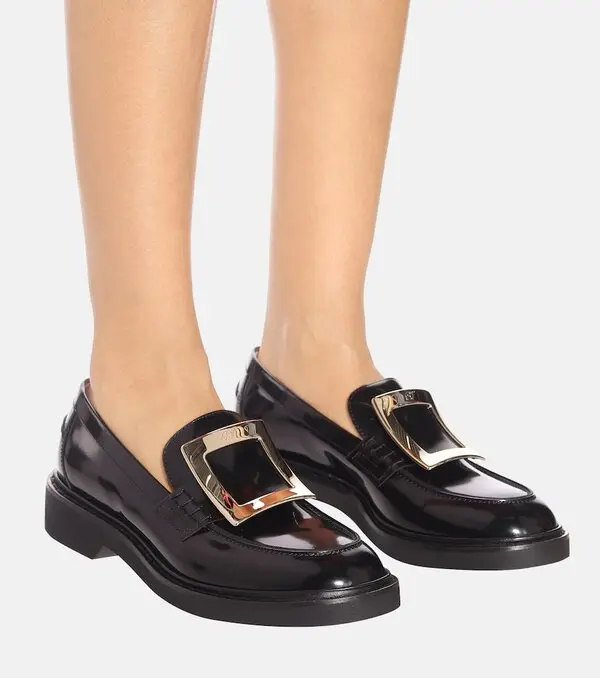 ROGER VIVIER Viv' Rangers Loafers - Black