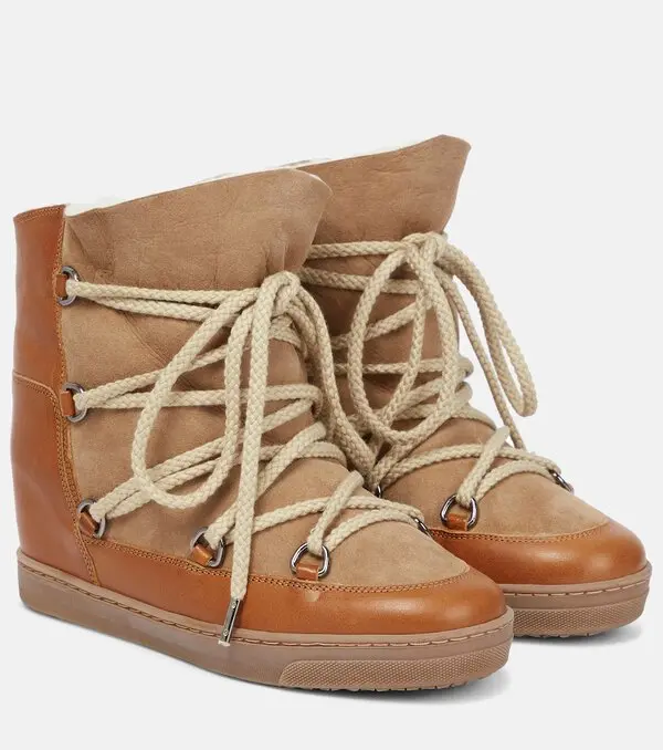 Isabel Marant Nowles Ankle Boots - Beige