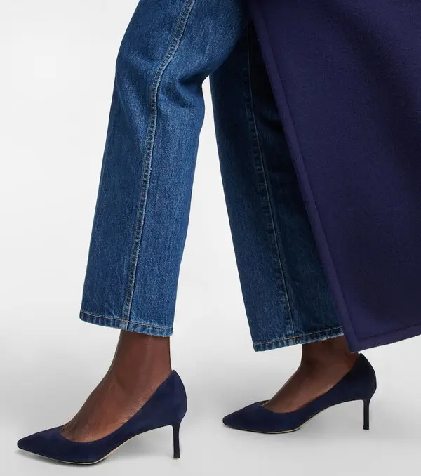 JIMMY CHOO Romy 60 Suede Pumps - Blue