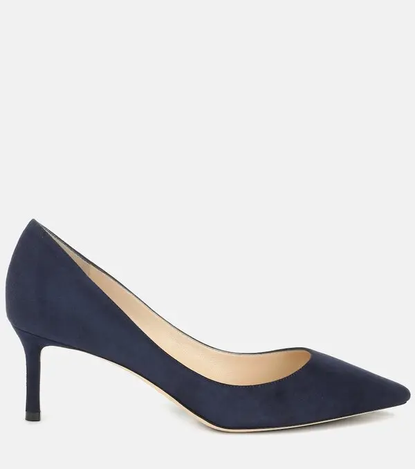 JIMMY CHOO Romy 60 Suede Pumps - Blue