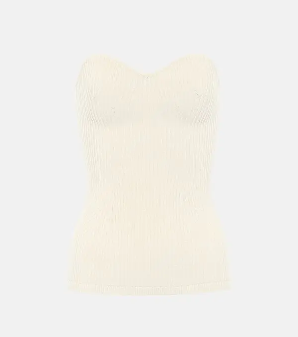 Khaite Lucie Ribbed-knit Top