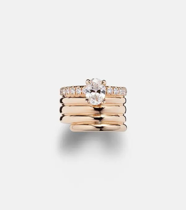 REPOSSI Blast 18kt Rose- Ear Cuff With Diamonds - Gold