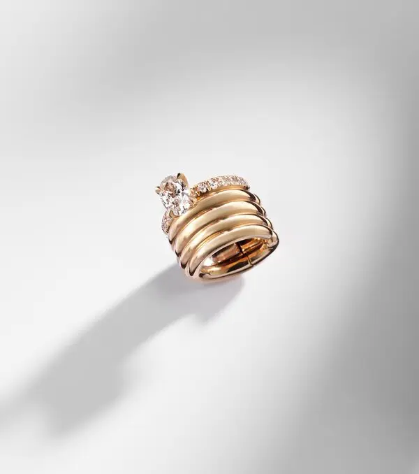 REPOSSI Blast 18kt Rose Diamond Ear Cuff