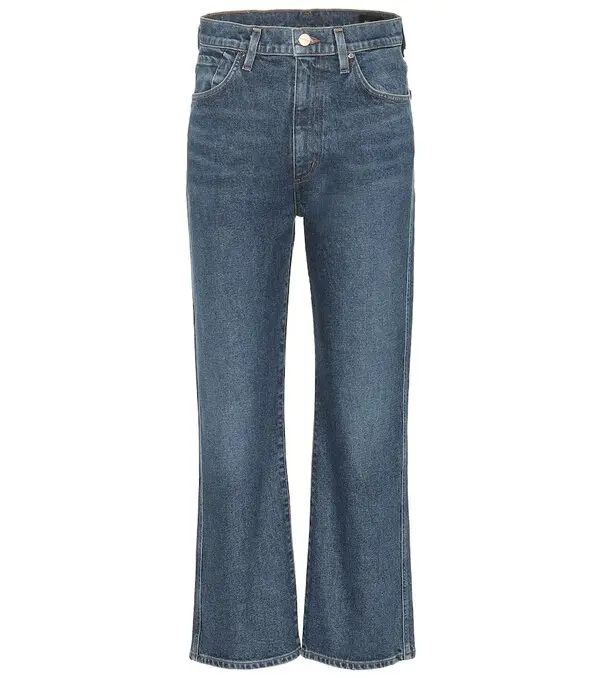 GOLDSIGN High-rise Cropped Jeans