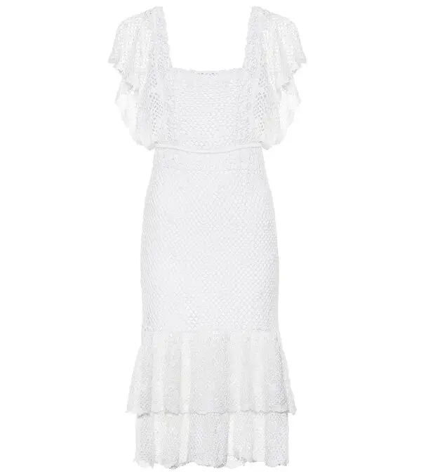 Anna Kosturova Florence Crochet Cotton Dress
