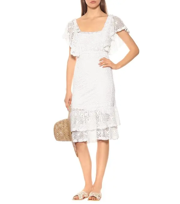 Anna Kosturova Florence Crochet Cotton Dress