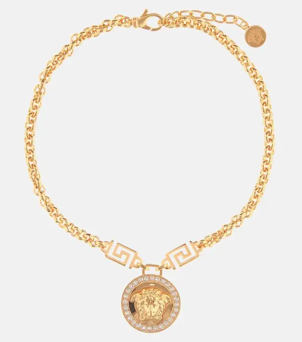 Versace Icon Medusa Pendant Necklace - Gold