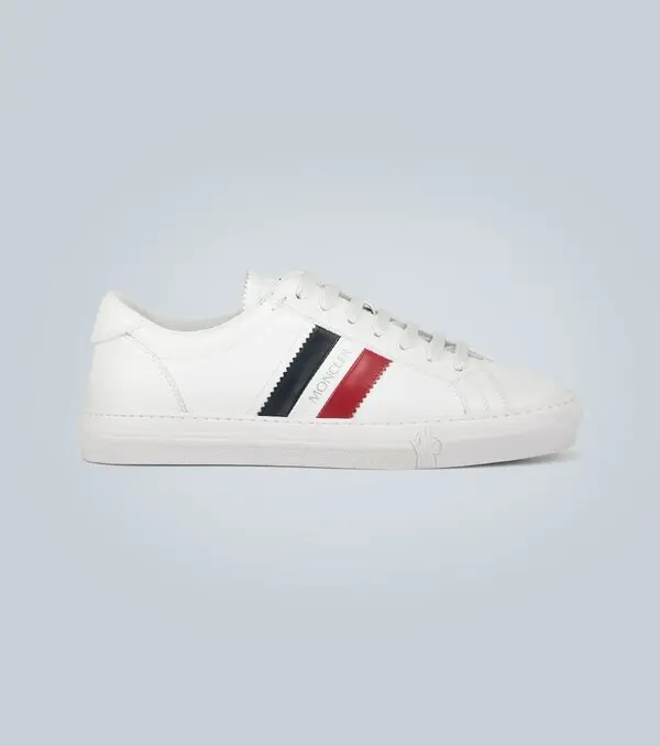 Moncler Monaco Leather Sneakers - White