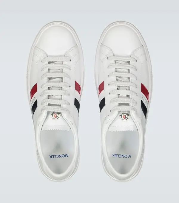 Moncler Monaco Leather Sneakers - White