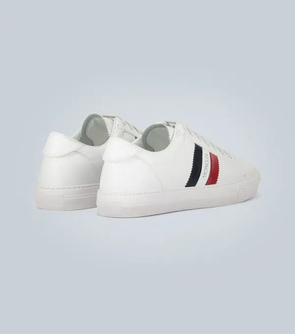 Moncler Monaco Leather Sneakers - White