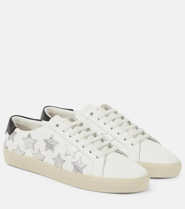 Saint Laurent Sl/06 Court Classic Leather Sneakers