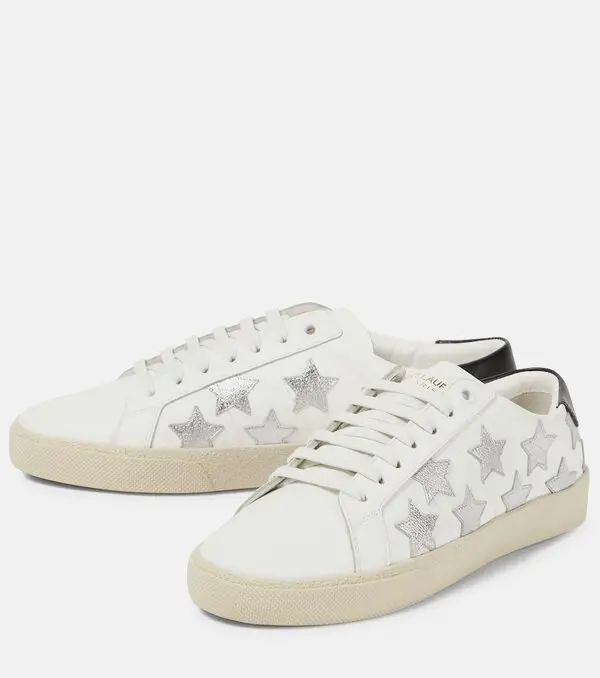 Saint Laurent Sl/06 Court Classic Leather Sneakers