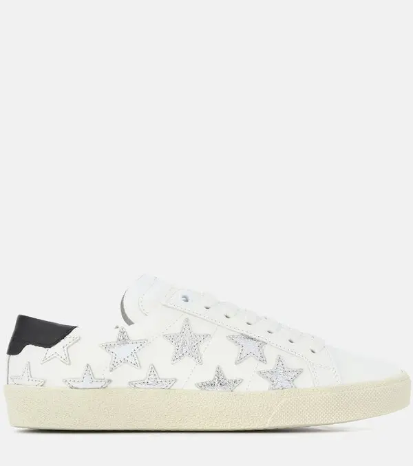 Saint Laurent Sl/06 Court Classic Leather Sneakers