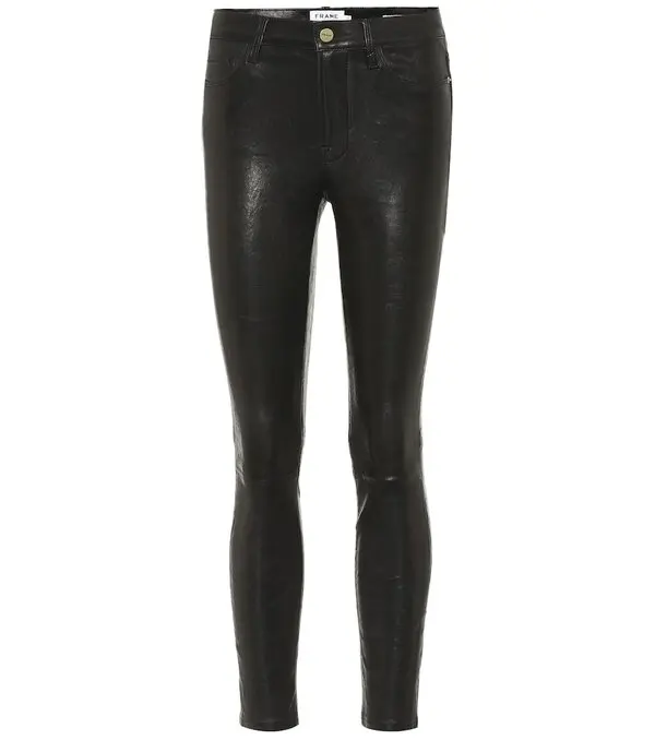 FRAME Le High Skinny Leather Pants