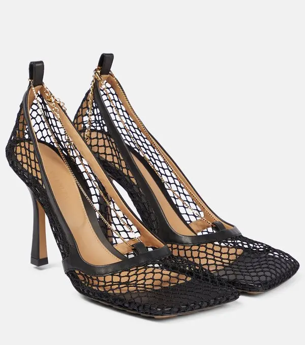 Bottega Veneta Stretch Leather-trimmed Pumps