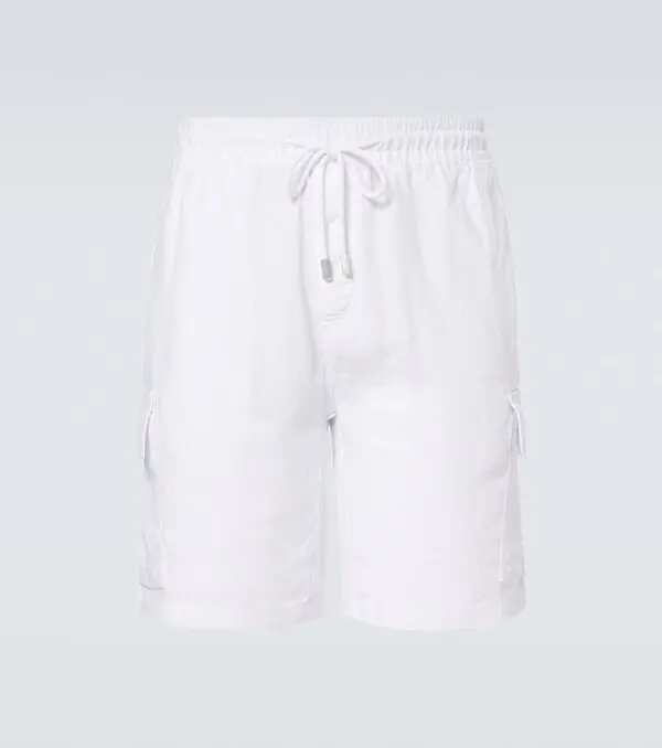 Vilebrequin Baie Mid-length Linen Shorts - White