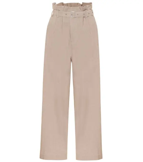 LOW CLASSIC Wide-leg Paper Bag Trousers