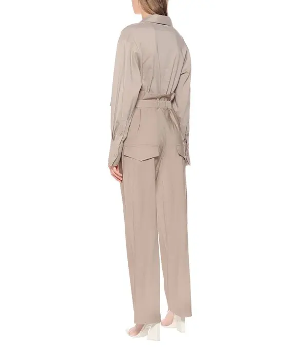 LOW CLASSIC Wide-leg Paper Bag Trousers