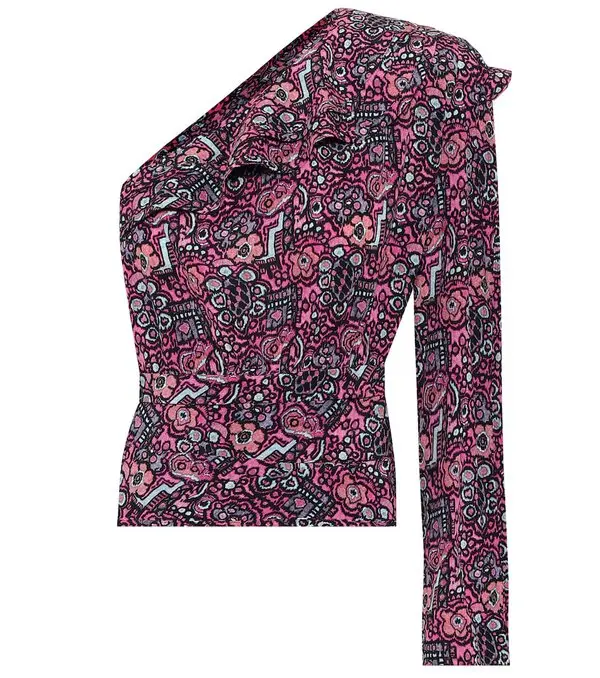 Isabel Marant Étoile Rafiki Stretch-silk Top - Multicoloured