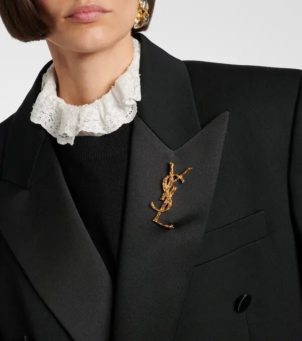 Saint Laurent Opyum Brooch - Gold