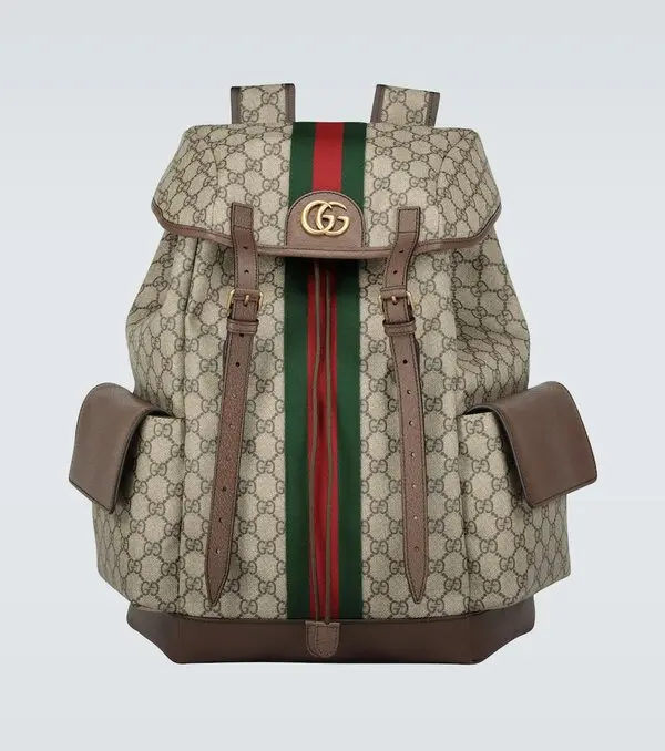Gucci Ophidia Gg Medium Backpack - Brown