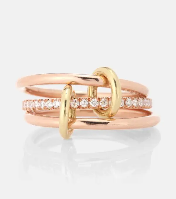 SPINELLI KILCOLLIN Sonny Gold 18kt Gold And Diamond Ring - Pink