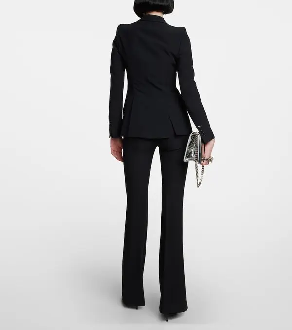 Alexander McQueen Crêpe Blazer - Black