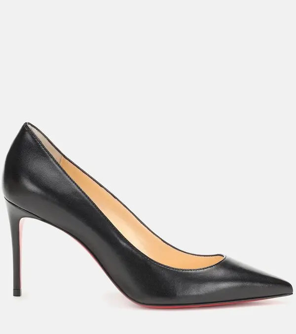 CHRISTIAN LOUBOUTIN Kate 85 Leather Pumps - Black