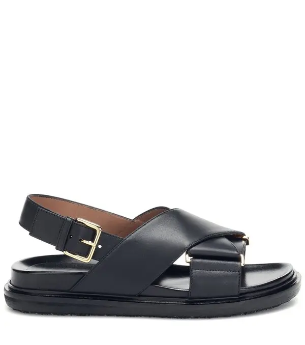 Marni Fussbett Leather Sandals