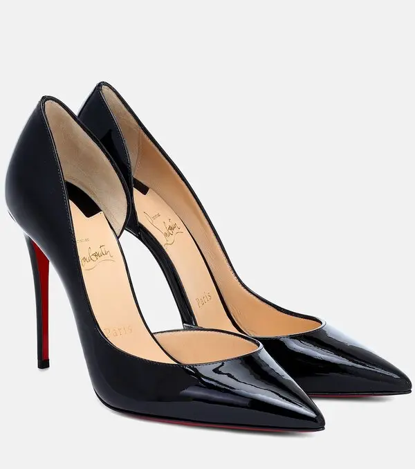 CHRISTIAN LOUBOUTIN Iriza 100 Patent-leather Pumps - Black
