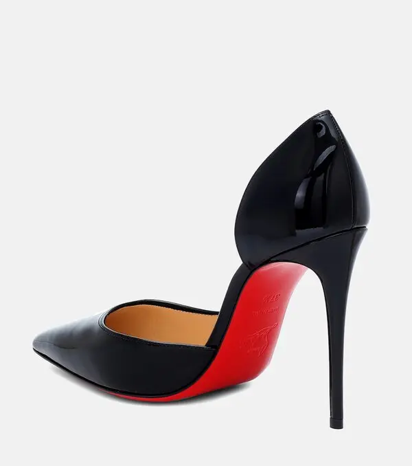 CHRISTIAN LOUBOUTIN Iriza 100 Patent Leather Pumps - Black