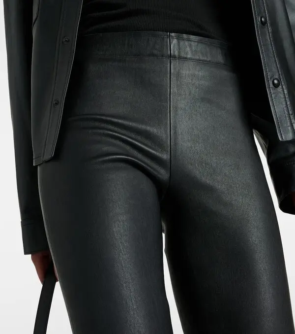 Stouls Jp Twenty Slim Leather Pants - Black
