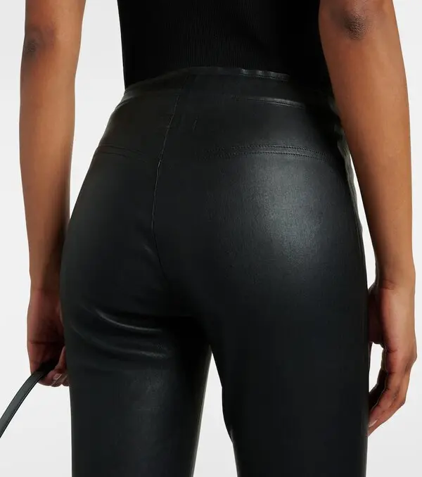 Stouls Jp Twenty Slim Leather Pants - Black