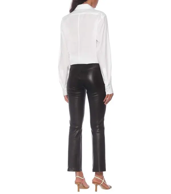 Stouls Jp Twenty Slim Leather Pants - Black