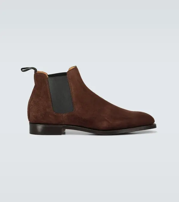 John Lobb Lawry Suede Chelsea Boots
