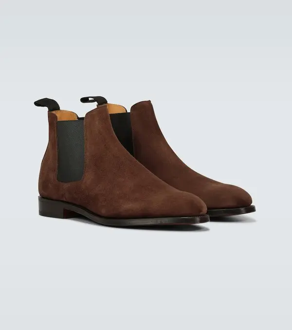 John Lobb Lawry Suede Chelsea Boots