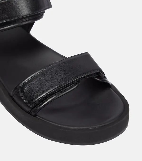 THE ROW Hook And Loop Leather Sandals