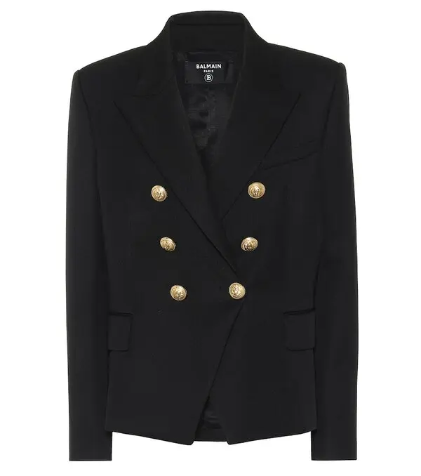 Balmain Double-breasted Wool Blazer