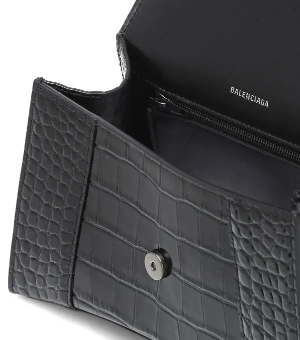 Balenciaga Hourglass Small Leather Shoulder Bag