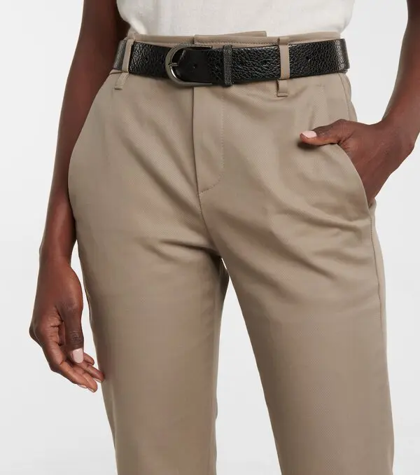 Brunello Cucinelli Embellished Leather Belt - Black