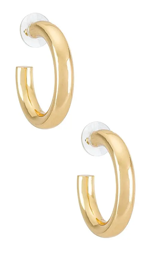 Baublebar Dalilah Medium Tube Hoop Earrings - Gold