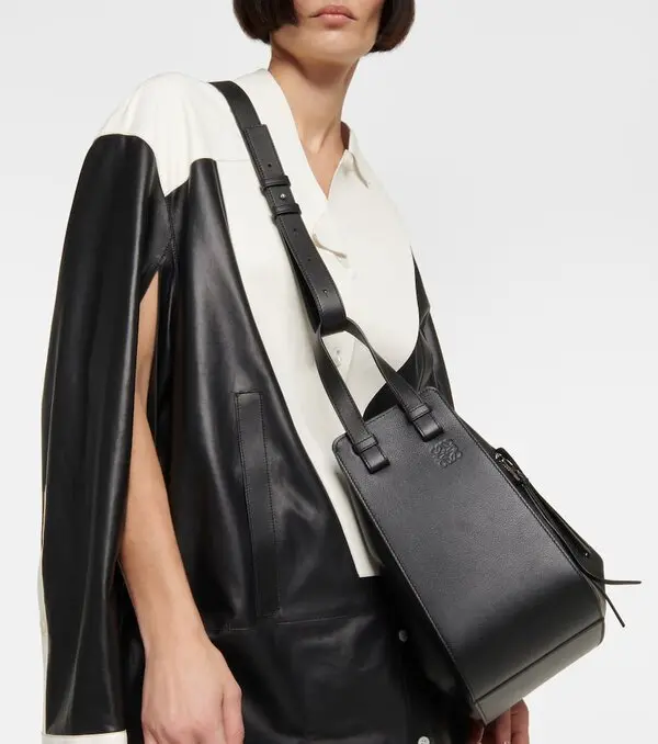 Loewe Hammock Small Leather Bag - Black