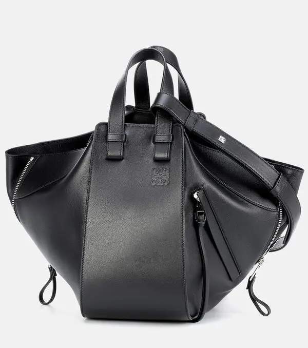 Loewe Hammock Small Leather Bag - Black