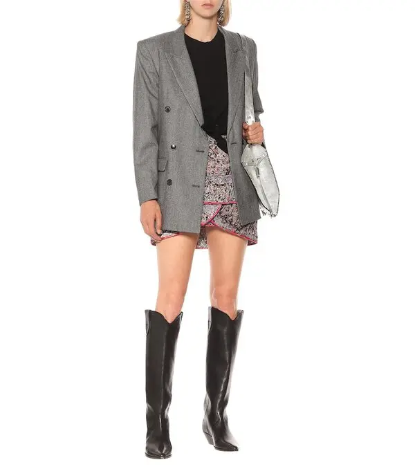 Isabel Marant Étoile Denvee Leather Knee-high Boots - Black
